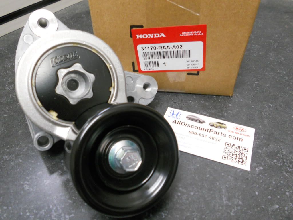 GENUINE HONDA ACCORD CIVIC CR-V ELEMENT DRIVE BELT AUTO TENSIONER 31170 ...